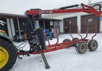 Patu 550+Perävaunu - Metsäperävaunut - Metsäkoneet - Agritek-vaihtokoneet