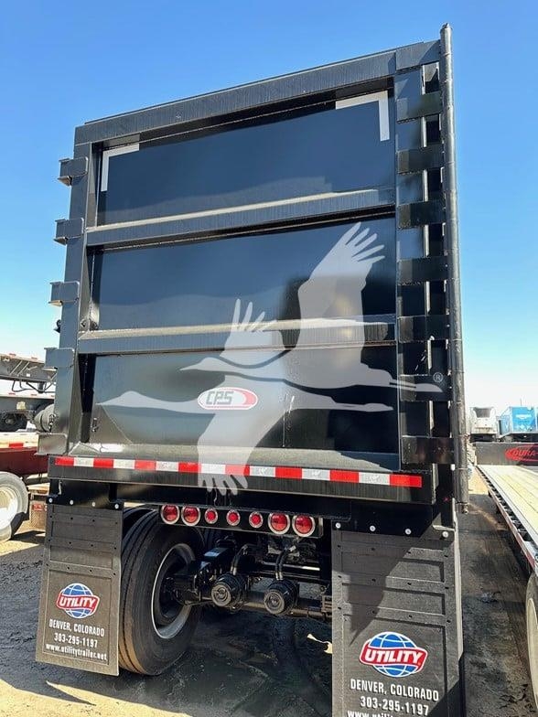 CPS SCRAP TRAILER, 87 CUBIC YARDS, BARN DOOR, ELECTRIC