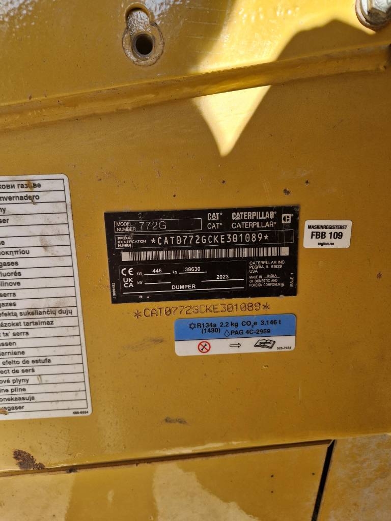 CAT 772 G - Gruvtruck - Entreprenad - Zeppelin Sverige