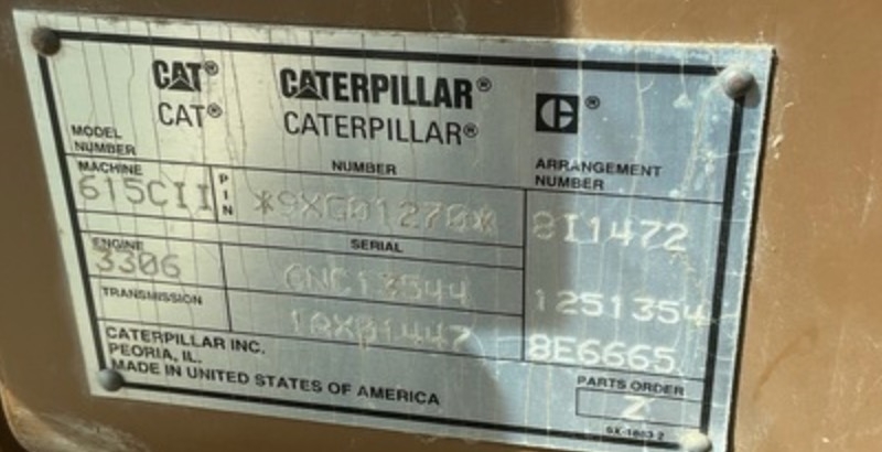 CAT 615CII Motor Scraper