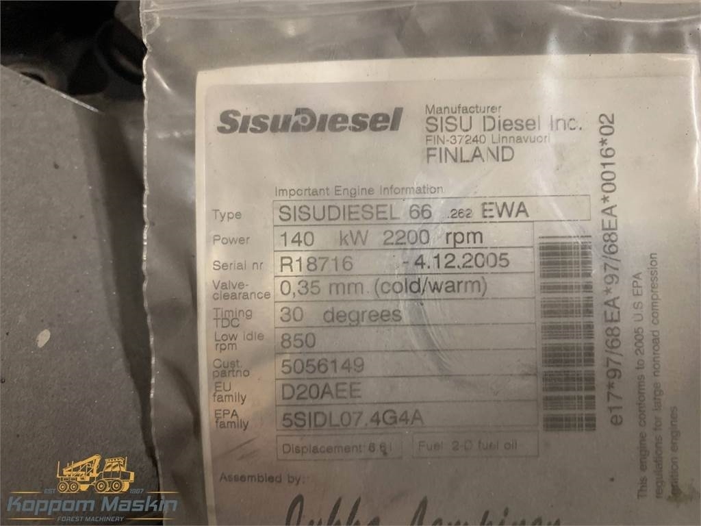 Sisu 66 EWA - Motorer - Skogsmaskiner - Koppom Maskin New
