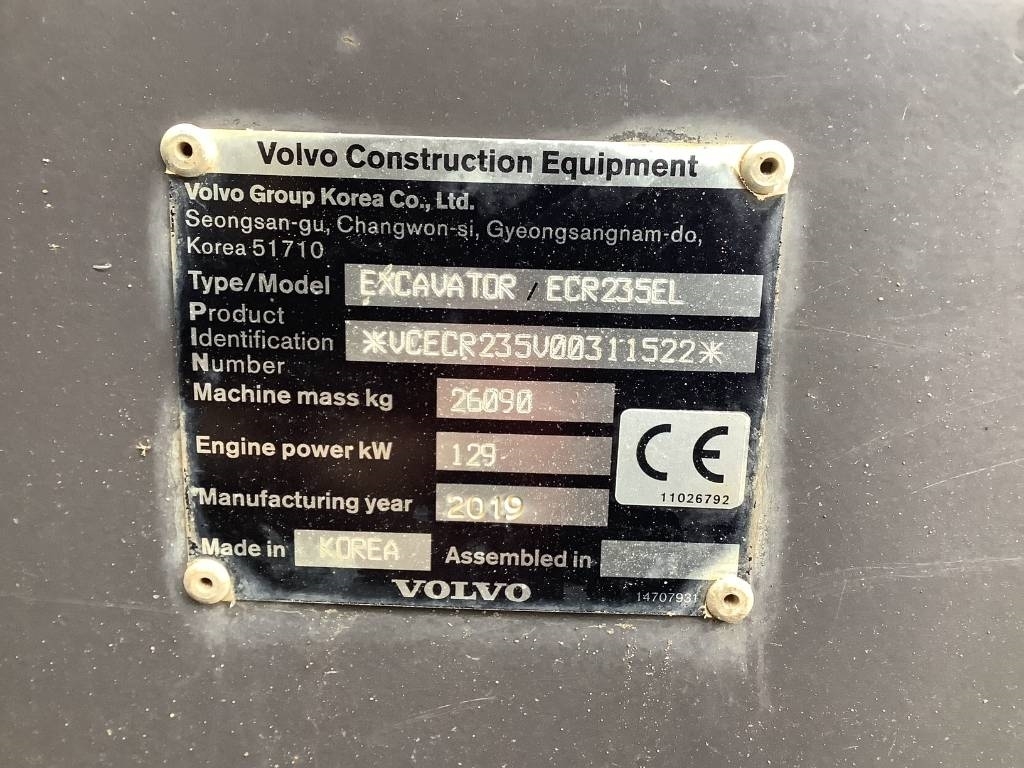 Volvo ECR 235 EL - Crawler Excavators - Construction Equipment - Volvo ...