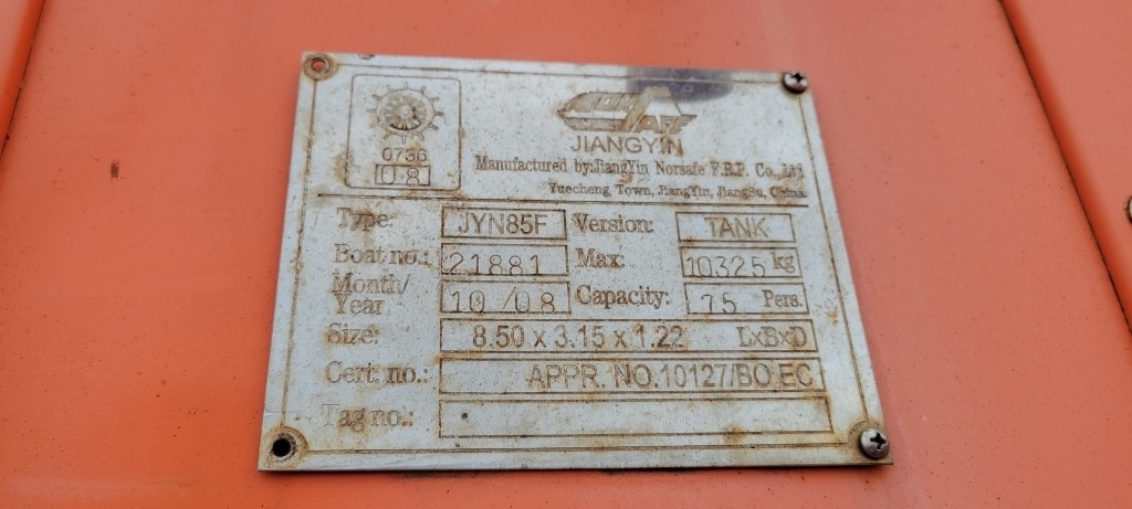 [Other] Norsafe 75 Person Lifeboat JYN85F