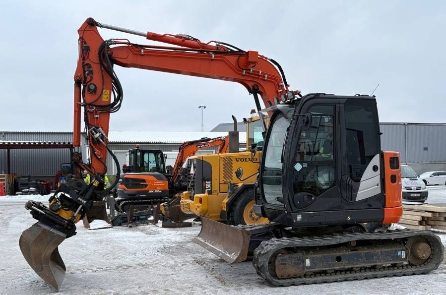 Hitachi ZX 85 US / Engcon, 10 työlaittetta, Rasvari! - Mini excavators ...