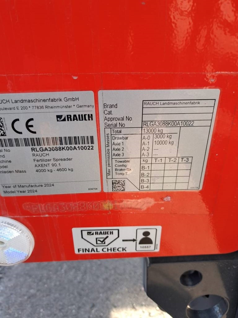 Rauch Axent 90.1 Varispread Pro suurteholevitin - Lannoitteenlevittimet ...