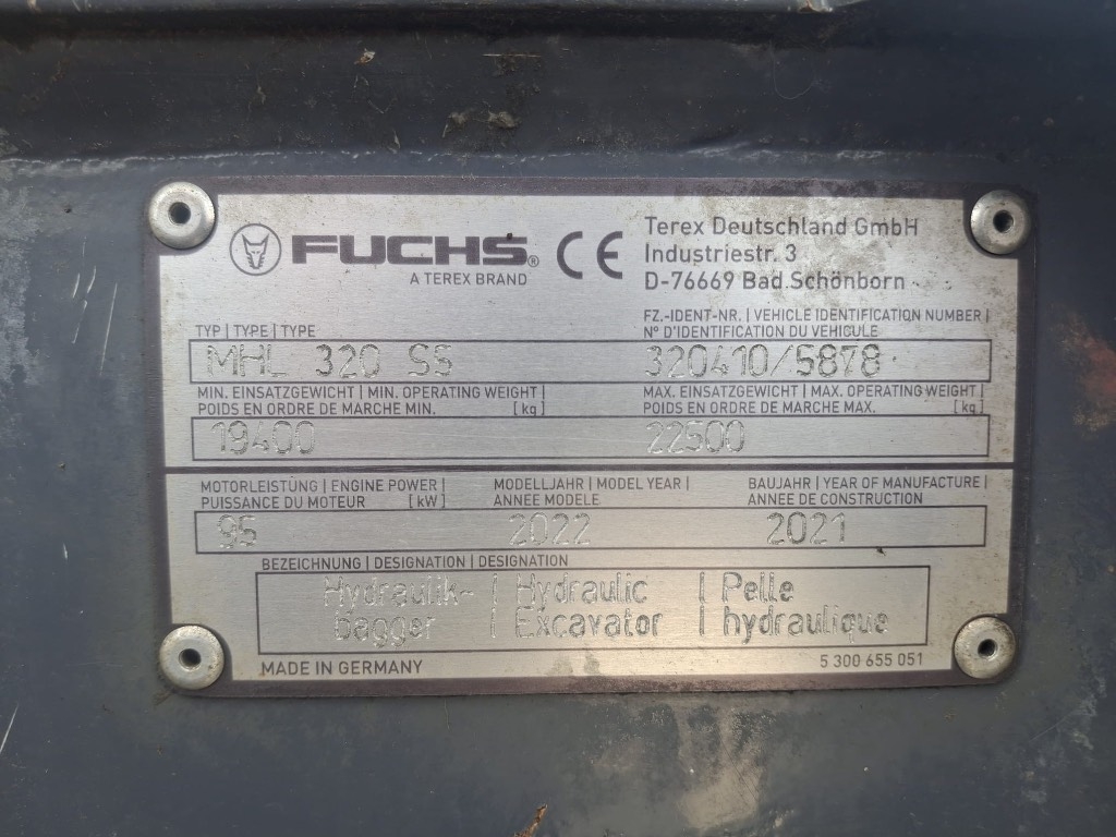 Terex Fuchs MHL320F - Material Handlers - Construction Equipment - Blue ...