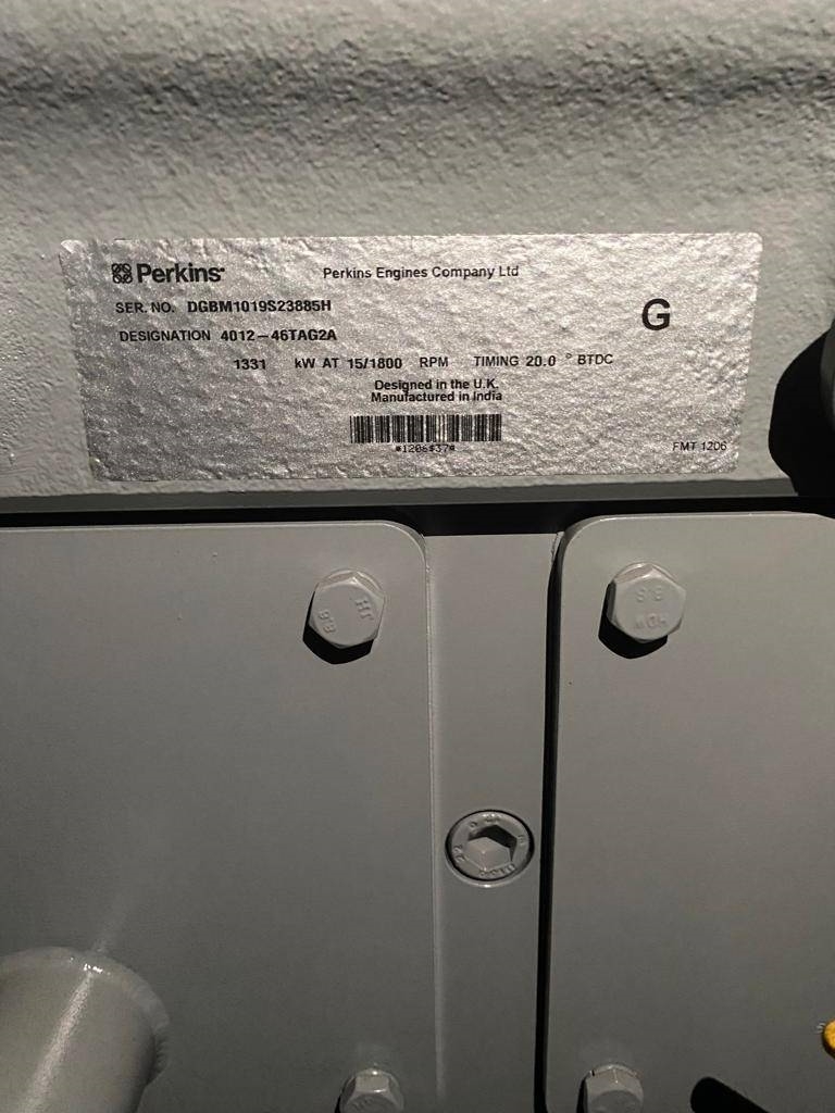 Perkins 4012-46TAG2A - 1.650 kVA Generator - DPX-19823-O - Diesel ...