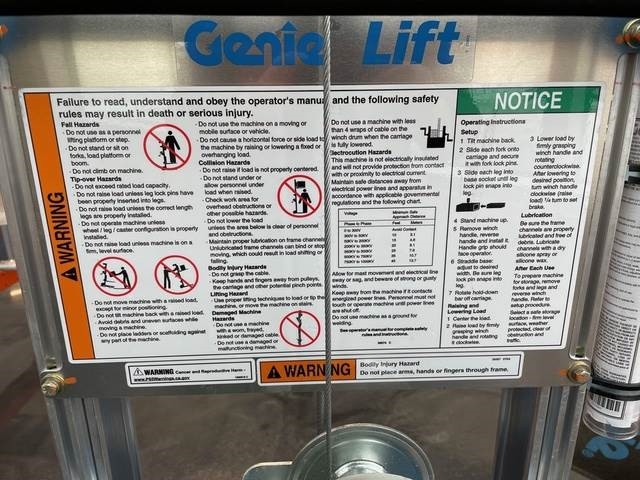 Genie GL-10 Material Lift