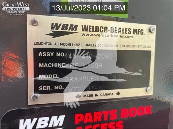 Weldco Beales MFG SHORTWOOD LOG GRAPPLE