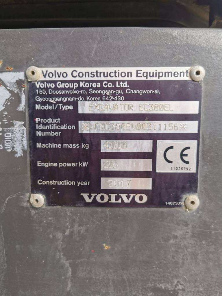 Buy Used Volvo EC380EL Crawler Excavator for sale in Stockholm, Sweden ...