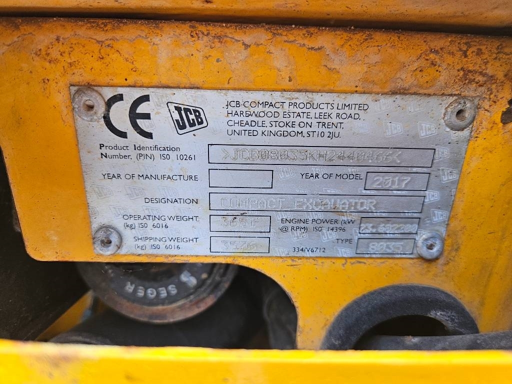 JCB 8035 ZTS + QH - Mini-Midi excavators - Construction - Terra World