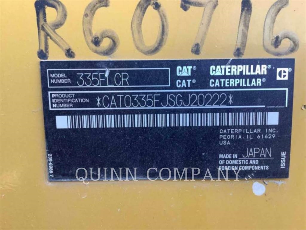 2018 CAT 335FL For Sale - 286,000 USD | Cat Used