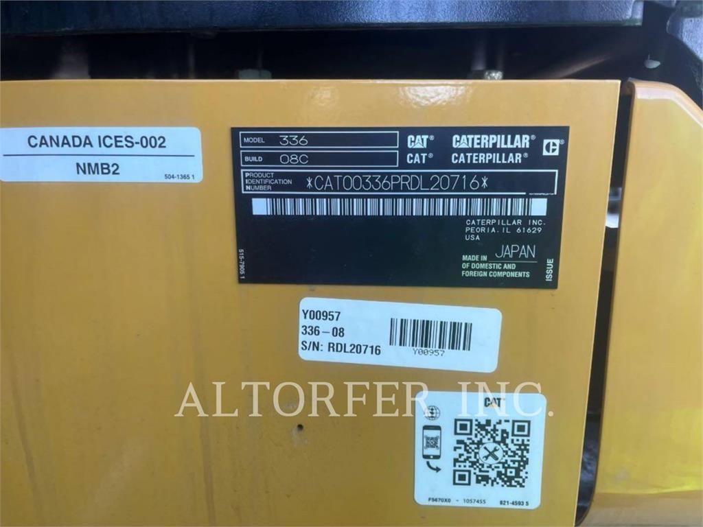 2025 CAT 336-08 For Sale - 569,815 USD | Cat Used