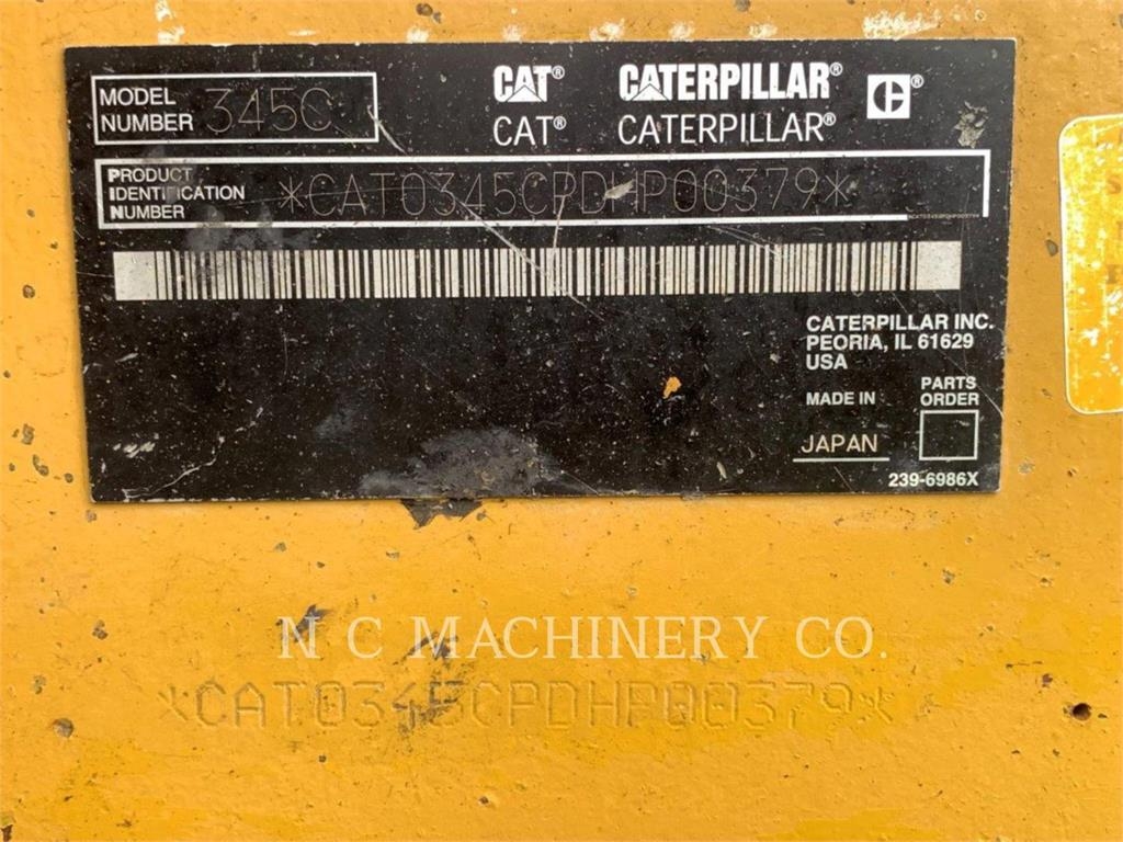 CAT 345C L - 履带挖掘机 - 建筑设备 - CATERPILLAR WORLDWIDE