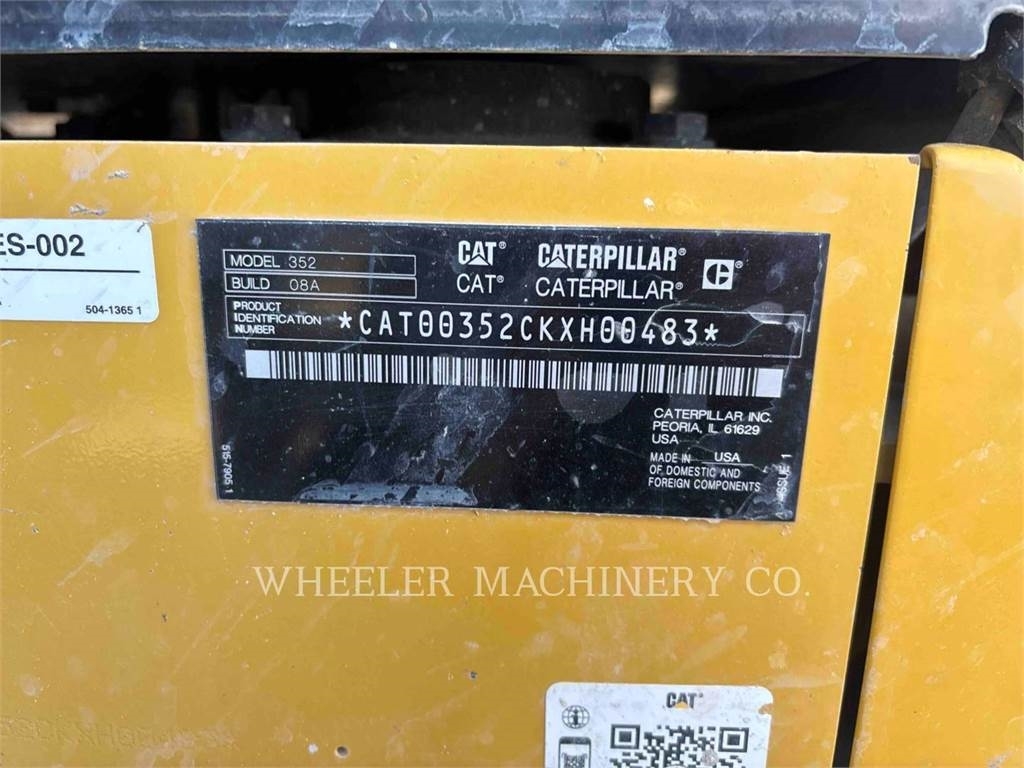 CAT 352 CF - Escavadoras de rastos - Equipamentos Construção ...