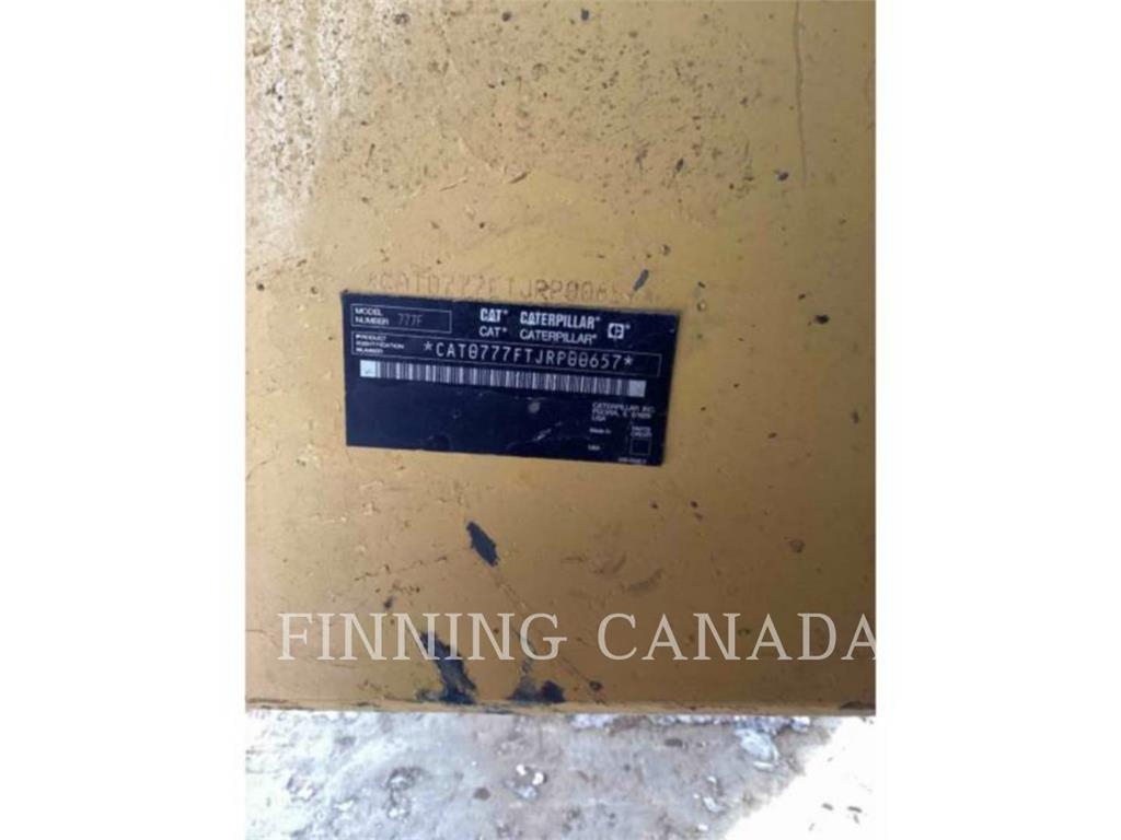 2007 CAT 777F For Sale - 590,139 USD | Cat Used