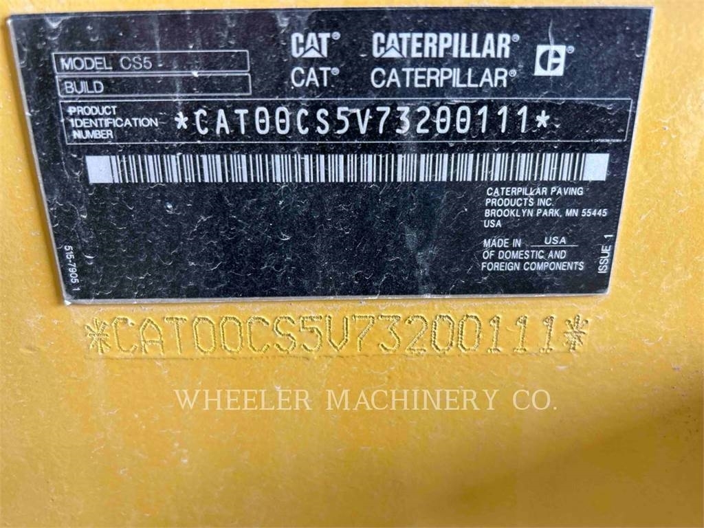 CAT CS5 - Cilindros Compactadores monocilíndricos - Equipamentos ...