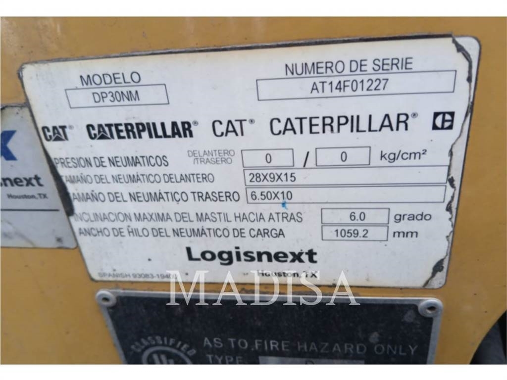CAT LIFT TRUCKS DP30NM - Diesel Forklifts - Material Handling ...