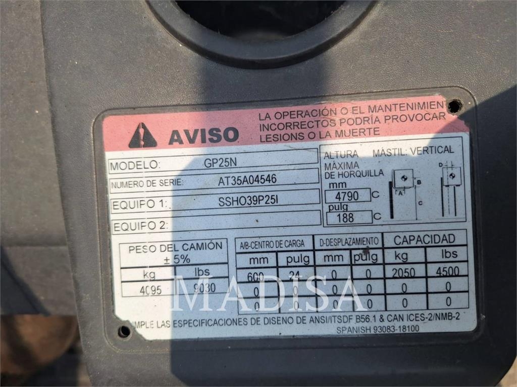 CAT LIFT TRUCKS GP25N5-LE - forklifts - Material Handling - CATERPILLAR ...