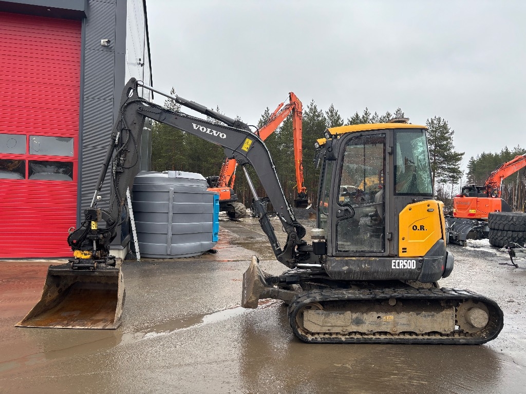 Volvo ECR 50 D / Engcon, Kauha, Rasvari - Mini Excavators