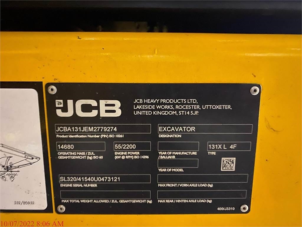 JCB 131X LC