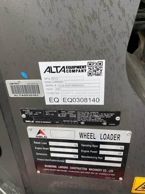 SDLG L959F | sn VLGL959FCM0640033 - Wheel Loaders - Construction ...