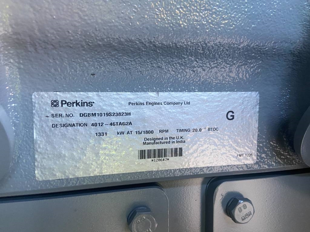 Perkins 4012-46TAG2A - 1.650 kVA Generator - DPX-19823 - Diesel ...