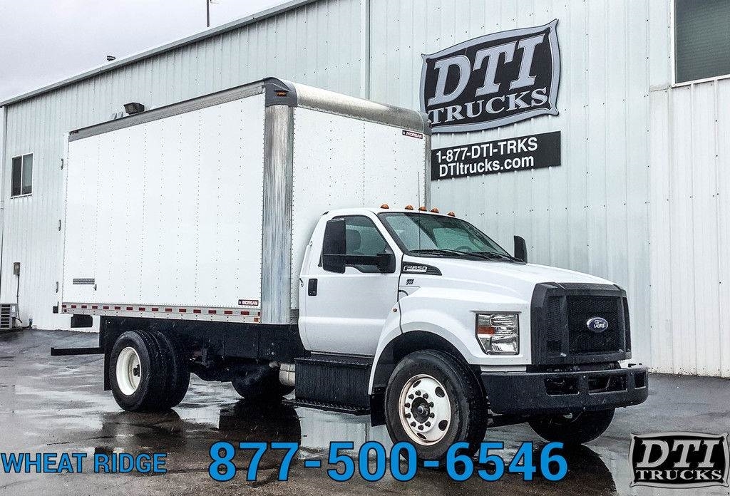 Ford F650 16ft Box Truck, Gas, Auto, ICC Bumper