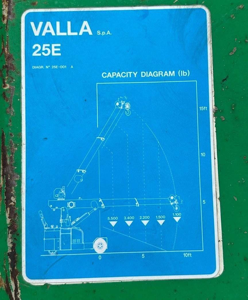 Valla 25E Pick and Carry Mini Crane