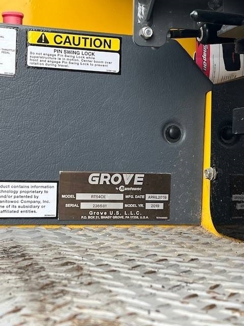 Grove RT 540 E - Rough Terrain Cranes - Manitowoc Used Cranes