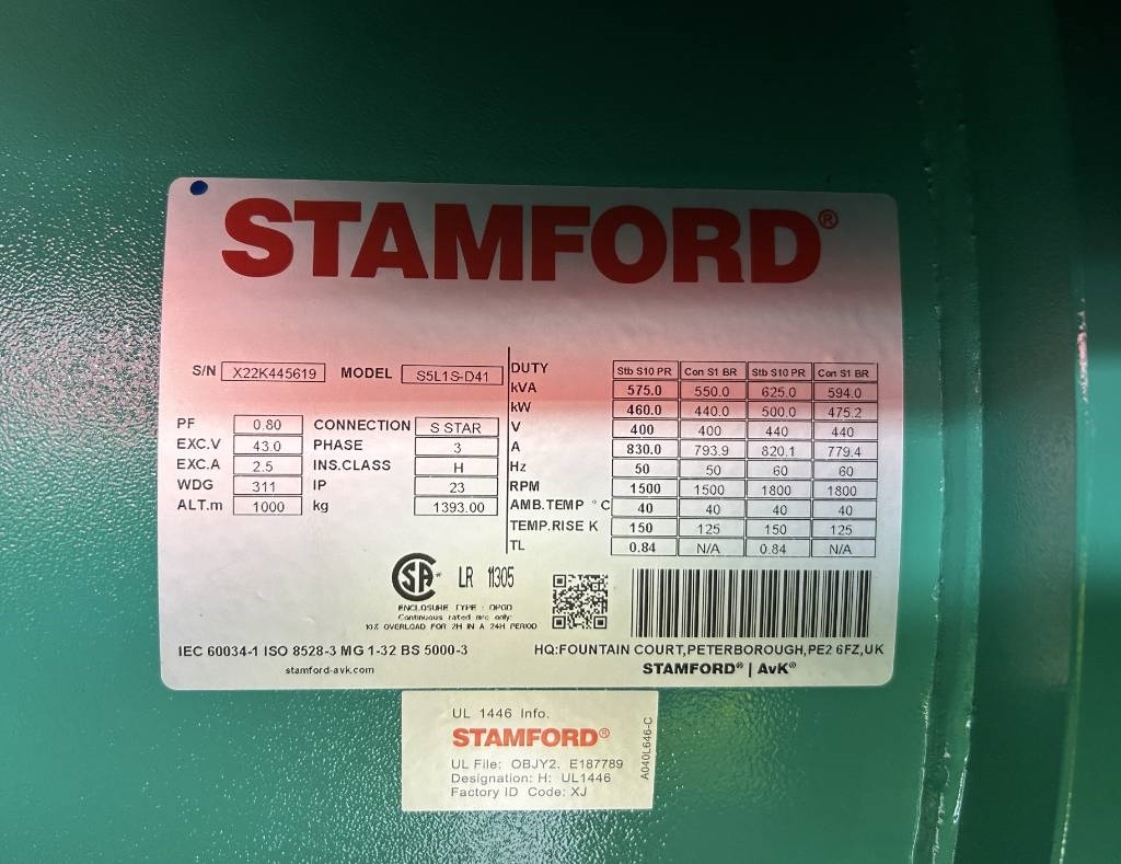 Cummins C550D5 - 550 kVA Generator - DPX-18522 - Diesel generatoren ...