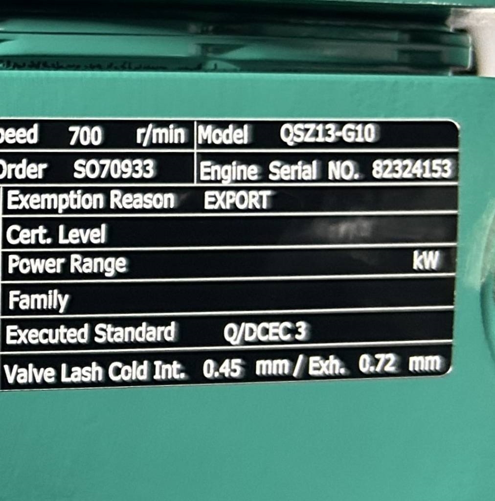 Cummins C550D5 - 550 kVA Generator - DPX-18522 - Diesel generatoren ...