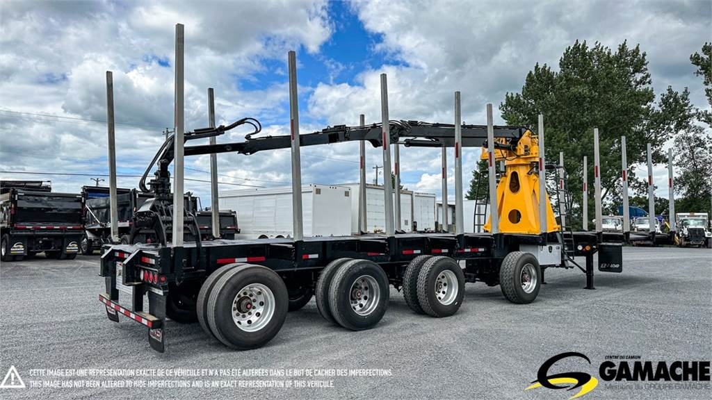 BWS 51' LOG TRAILER LOG TRAILER WITH PULPWOOD GRAPPLE