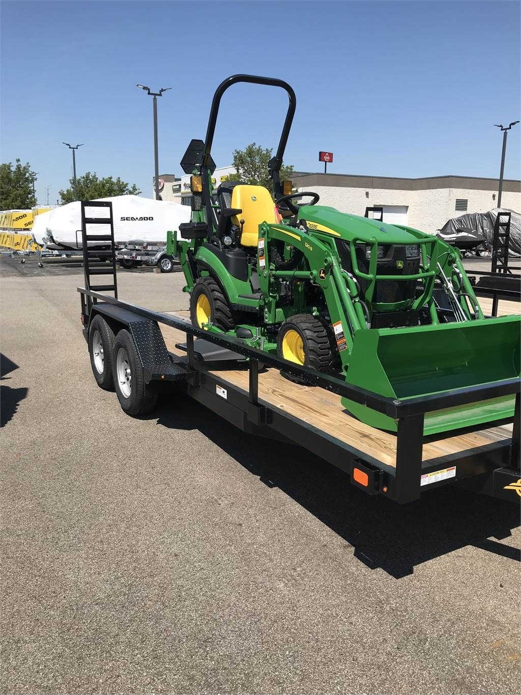 John Deere 1025R TLB TRAILER PACKAGE