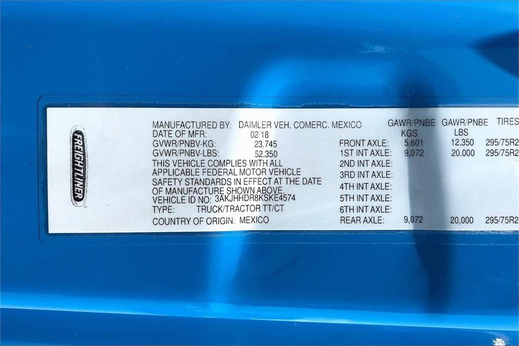 Freightliner Corp. CASCADIA