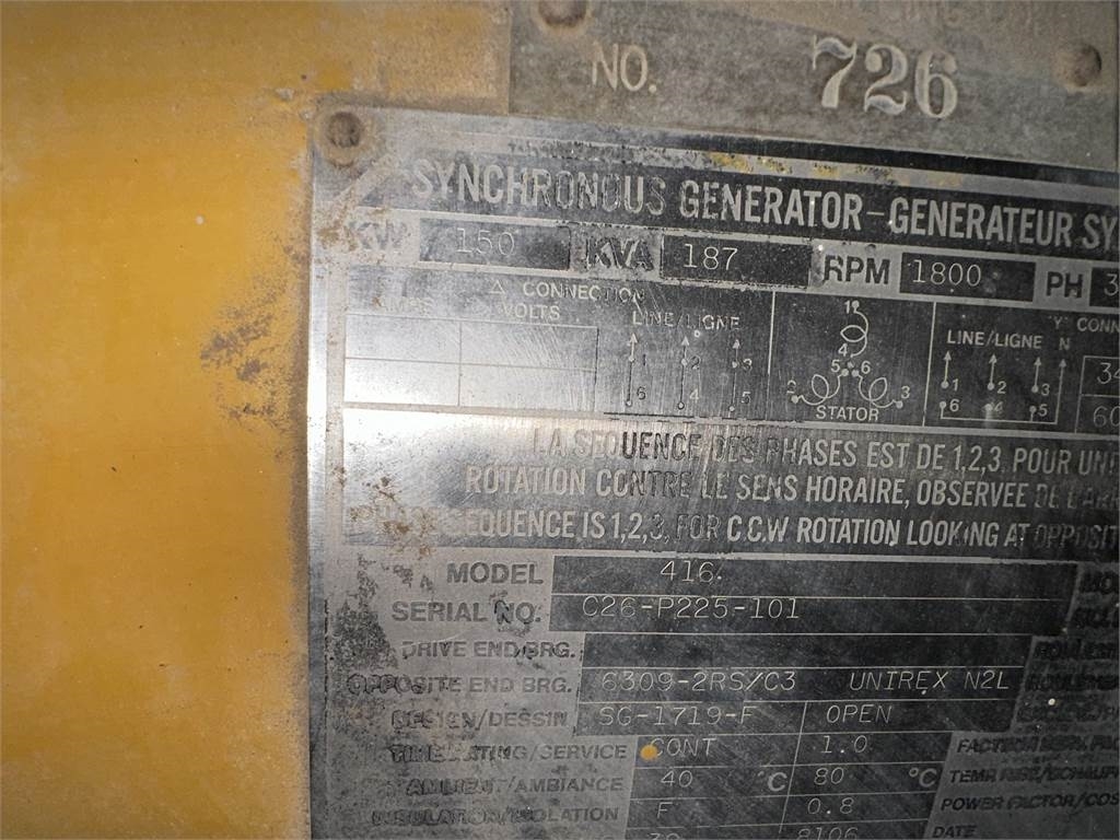 CAT 3306 DIESEL GENERATOR