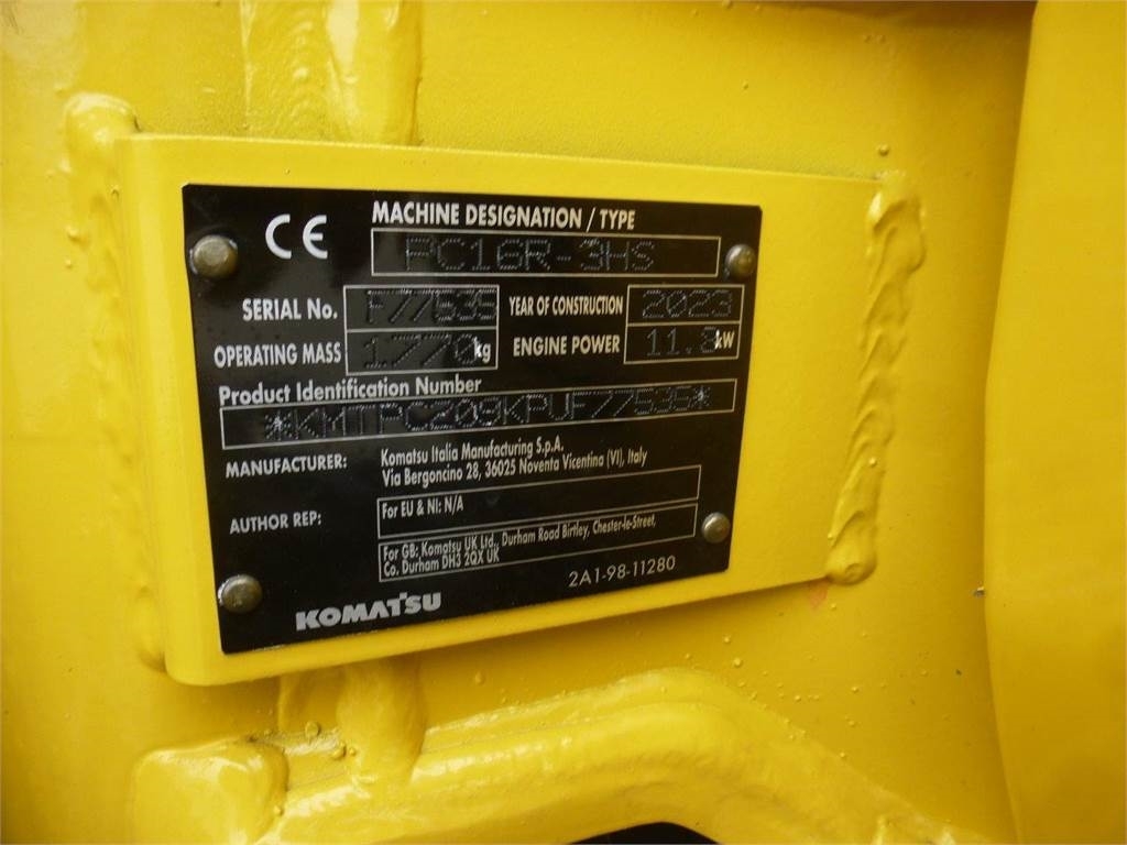 Komatsu PC16R-3HS - Mini excavators - Construction Equipment - Komatsu ...