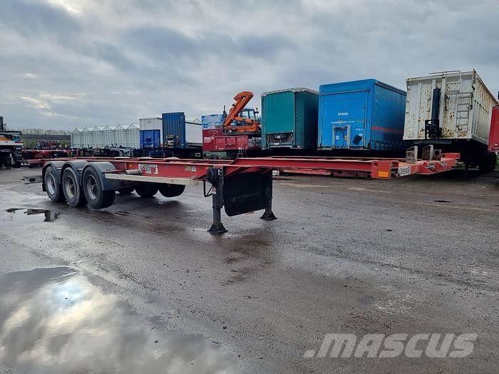 Desot 3 AXLE LIGHT WEIGHT 40 FT CONTAINER CHASSIS BPW DR, 1992 ...