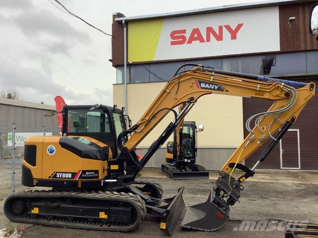 Sany SY80U, 2022, Paldiski mnt 245c, Estland - Brugte midigravemaskiner ...