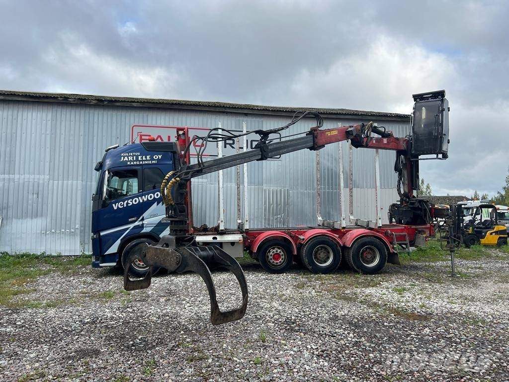 Volvo FH 16 750, 8x4 TIMBER TRUCK + CRANE, 2014, Estonia - Used logging ...