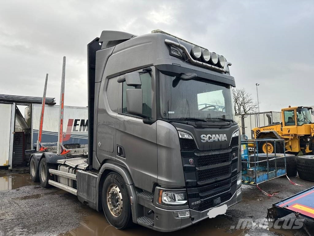 Scania R650B6X4NB Def Motor, 2018, Trelleborg, Skåne län, 瑞典 - 木材卡車 ...