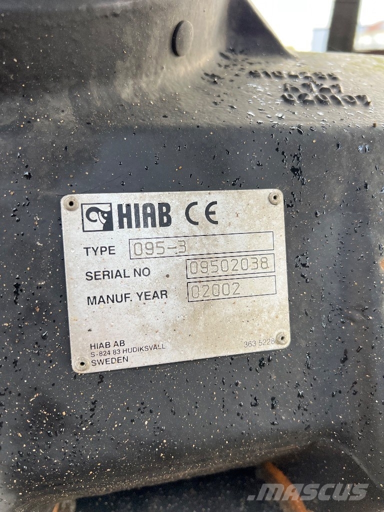 Hiab 095-3, 2002, Danemark - d'occasion grue auxiliaire - Mascus France
