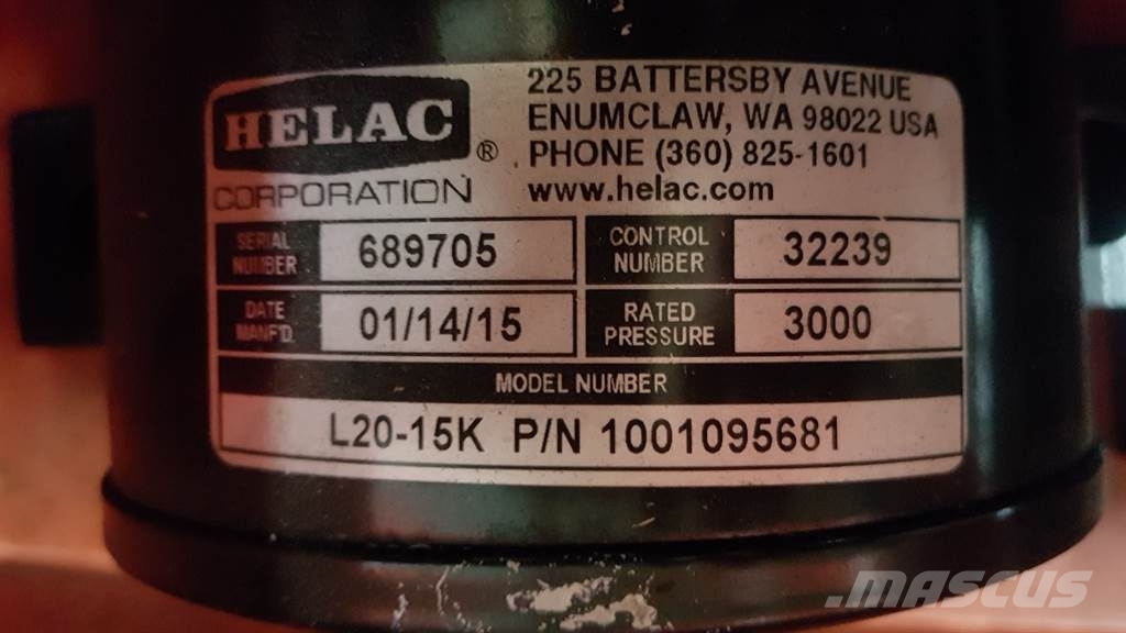 Helac L20-15K - Rotary actuator/Drehantrieb/Draaicilinde, GOOR, Holland ...