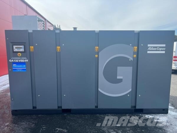 Atlas Copco GA 132 VSD Compressor, Kompressor, 2008, Vallentuna ...