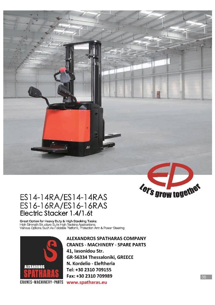 EP ES16-16RA, 2020, Greece - Used hand pallet stackers - Mascus Ireland