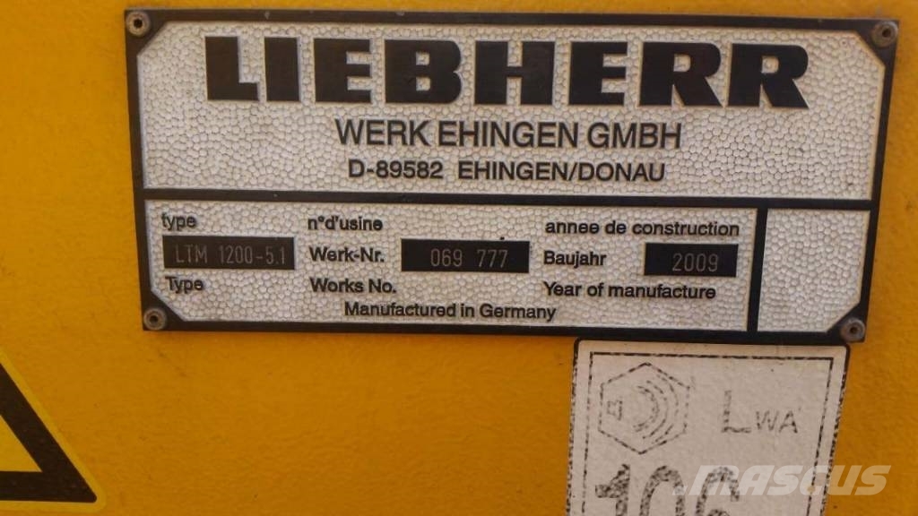 Liebherr LTM 1200, 2009, United States - Used mobile and all terrain ...
