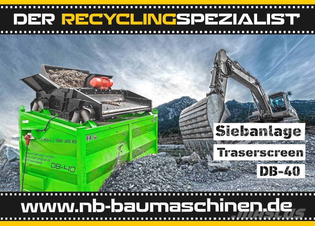 Db Engineering Flachdecksiebanlage Traserscreen DB-40 | Siebbox, 2022, 84307 Eggenfelden ...