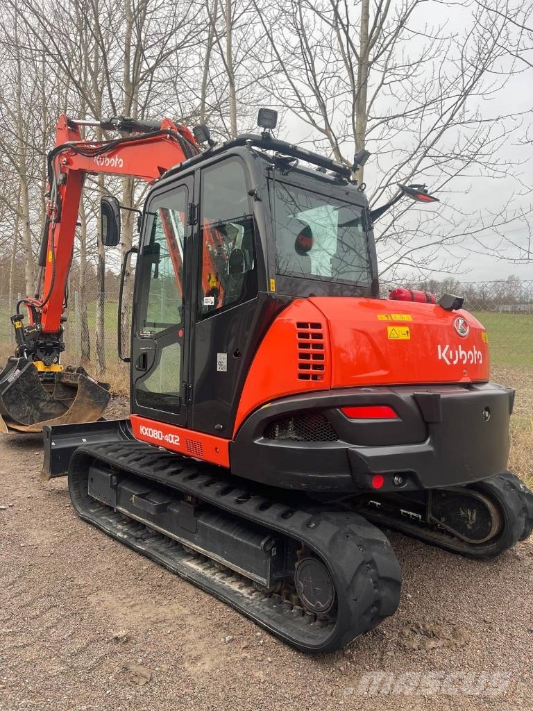 Kubota KX 080-4, 2022, Staffanstorp, Skåne län, 瑞典 - 中型挖土機/掘鑿機/挖掘機7t ...