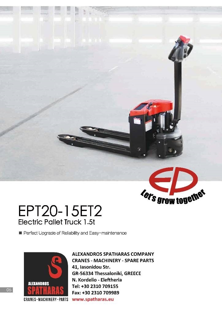 EP EPT20-15ET2 Economic, 2020, Grecia - transpaletas Manuales de segunda mano - Mascus España