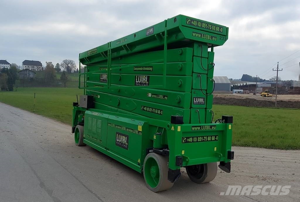 HAB S 320-12 E4WDS AC,32m high level rack scissor lift, 2021, Passau ...